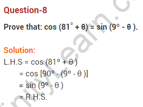 Class 10 Maths Chapter 8 Introduction to Trigonometry Extra Questions