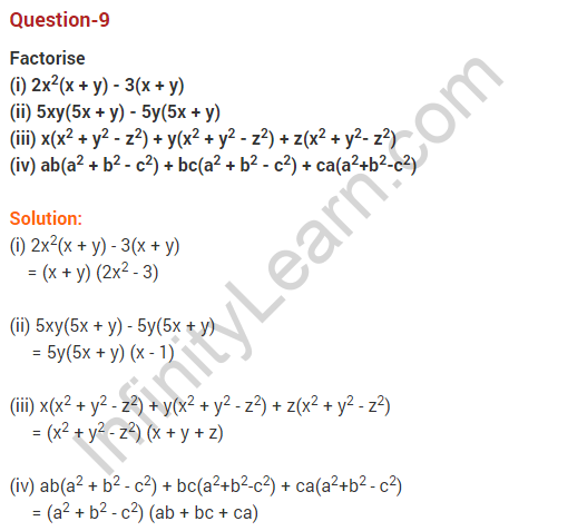 (Polynomials Class 9 Extra Questions) Notes Maths Chapter 2