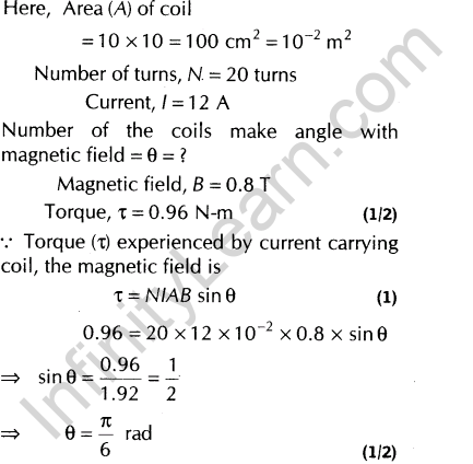 Important Questions for CBSE Class 12 Physics Chapter 4 - Infinity Learn