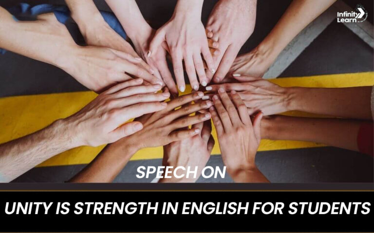 Speech on Unity is Strength in English for Students and Children
