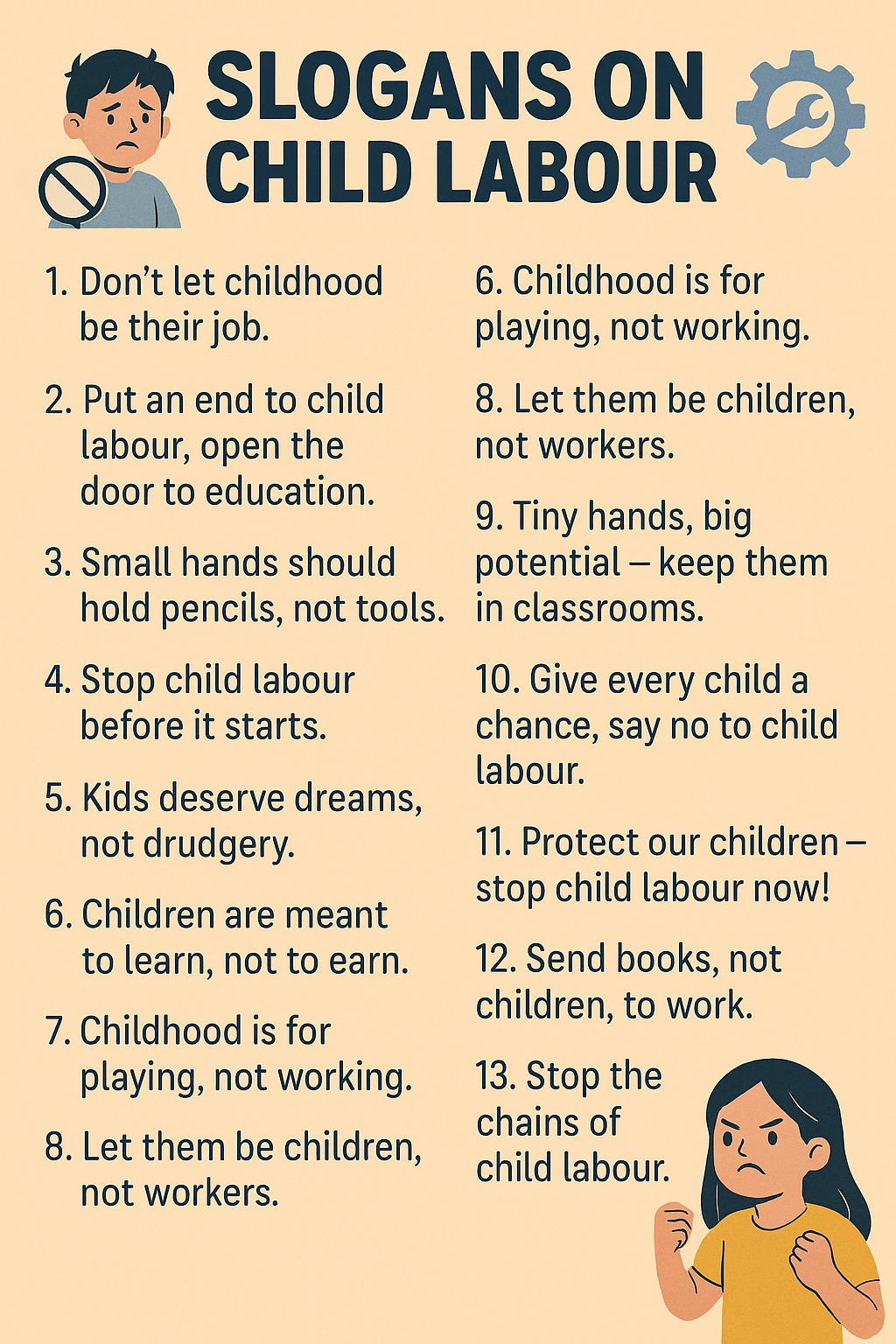 Slogans on Child Labour - Best and Catchy Child Labour Slogan