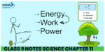 Work, Power and Energy CBSE Class 9 Notes Science Chapter 11