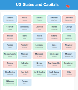 List of U.S. State Capitals | All 50 State Capitals in the USA