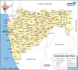 Map of Maharashtra: State Map, Districts, and Key Information