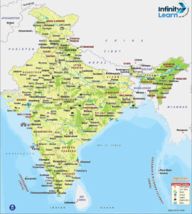 List of Major Rivers of India and River System, Map and Length