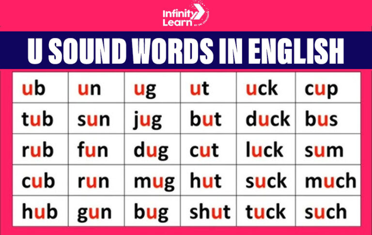 U Sound Words For Kids To Improve Vocabulary