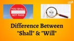 Difference Between Shall and Will with Usages and Examples
