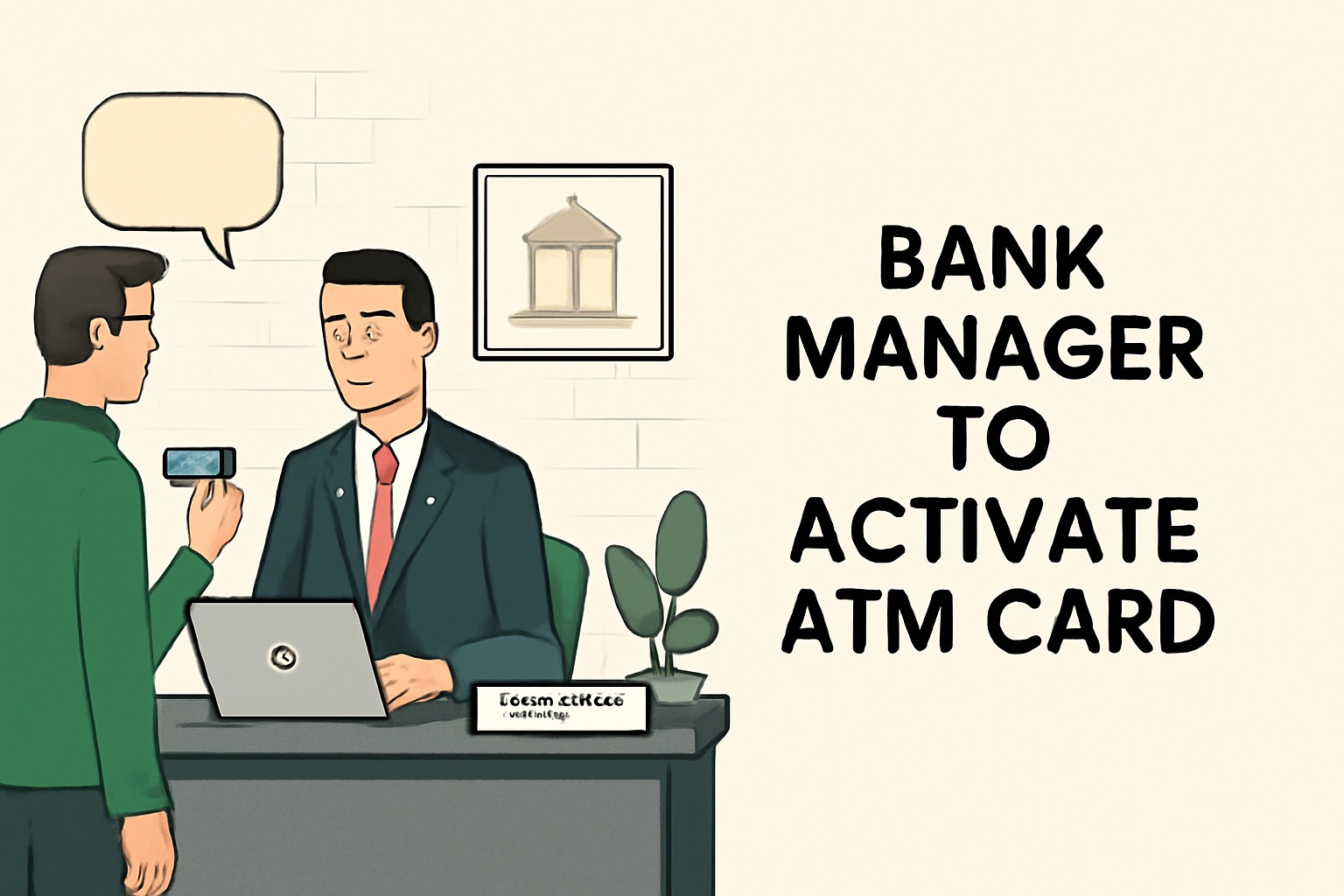 Letter to Bank Manager for Activate ATM Card