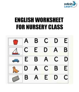 Fun and Engaging English Worksheet for Nursery Classes