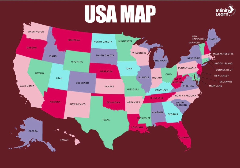 List of Names of States in USA - How Many States Are There?