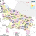 List of Districts in Uttar Pradesh 2025 with Map