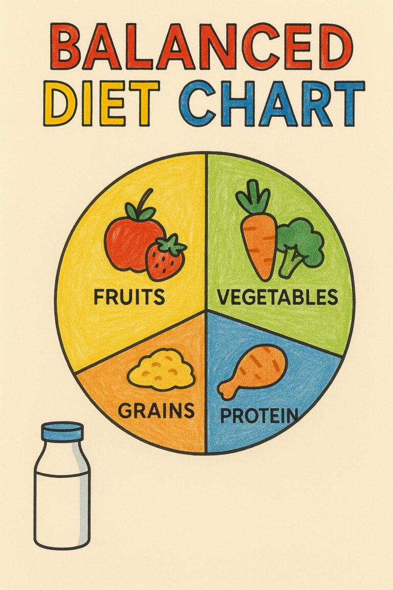 Balanced Diet Chart for School Project in English | Infinity Learn