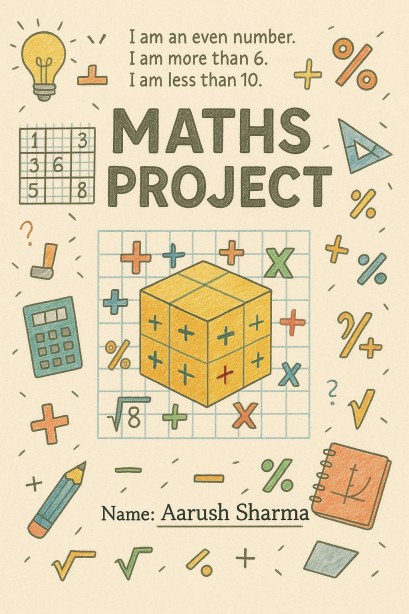 Maths Project Front Page Design Ideas for School