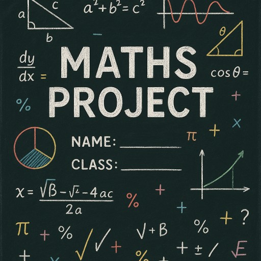 Maths Project Front Page Design Ideas for School