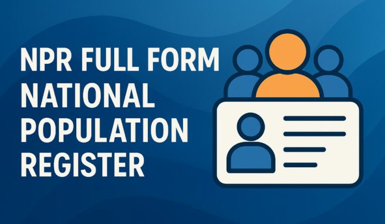 NPR Full Form - National Population Register, Purpose, Importance ...